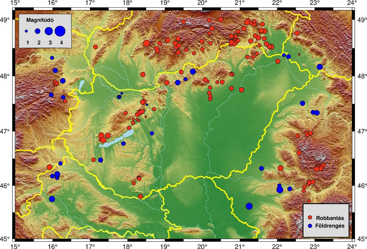 Földrengések Fejér vármegyében