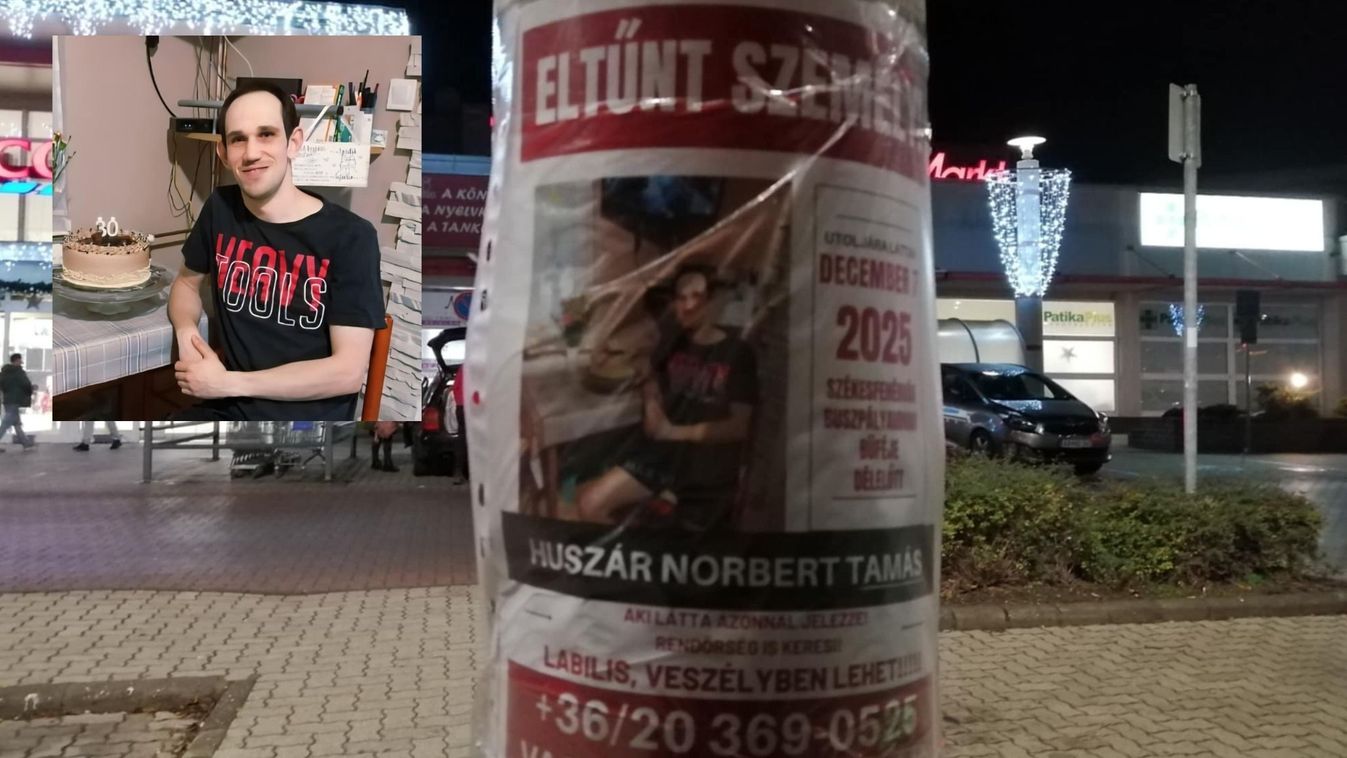 Huszár Norbert Tamás eltűnése: megszólalt a testvére
